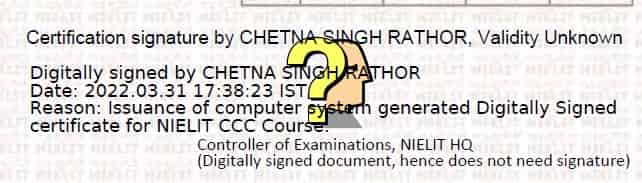 CCC Certificate का Signature Verify कैसे करें 2023 में. Digital ...